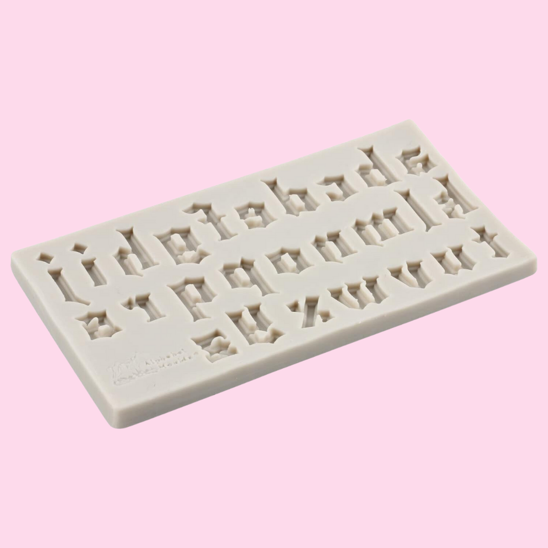 Old English Lower Case Alphabet Mold – Crafty Cake Shop