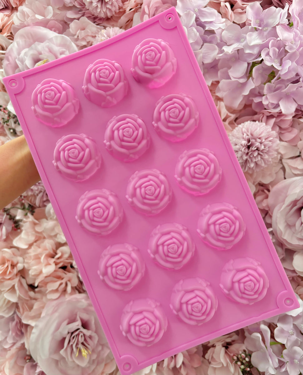 15 Cavity Rose Mold – Crafty Cake Shop