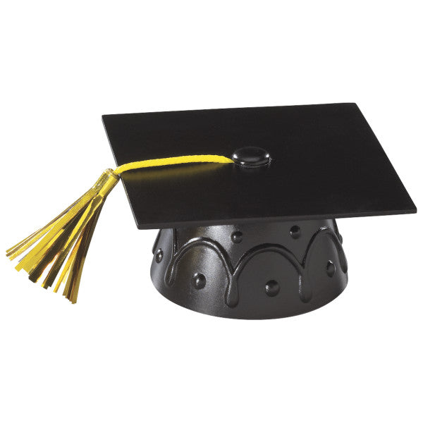 Mini Black Grad Cap Topper – Crafty Cake Shop