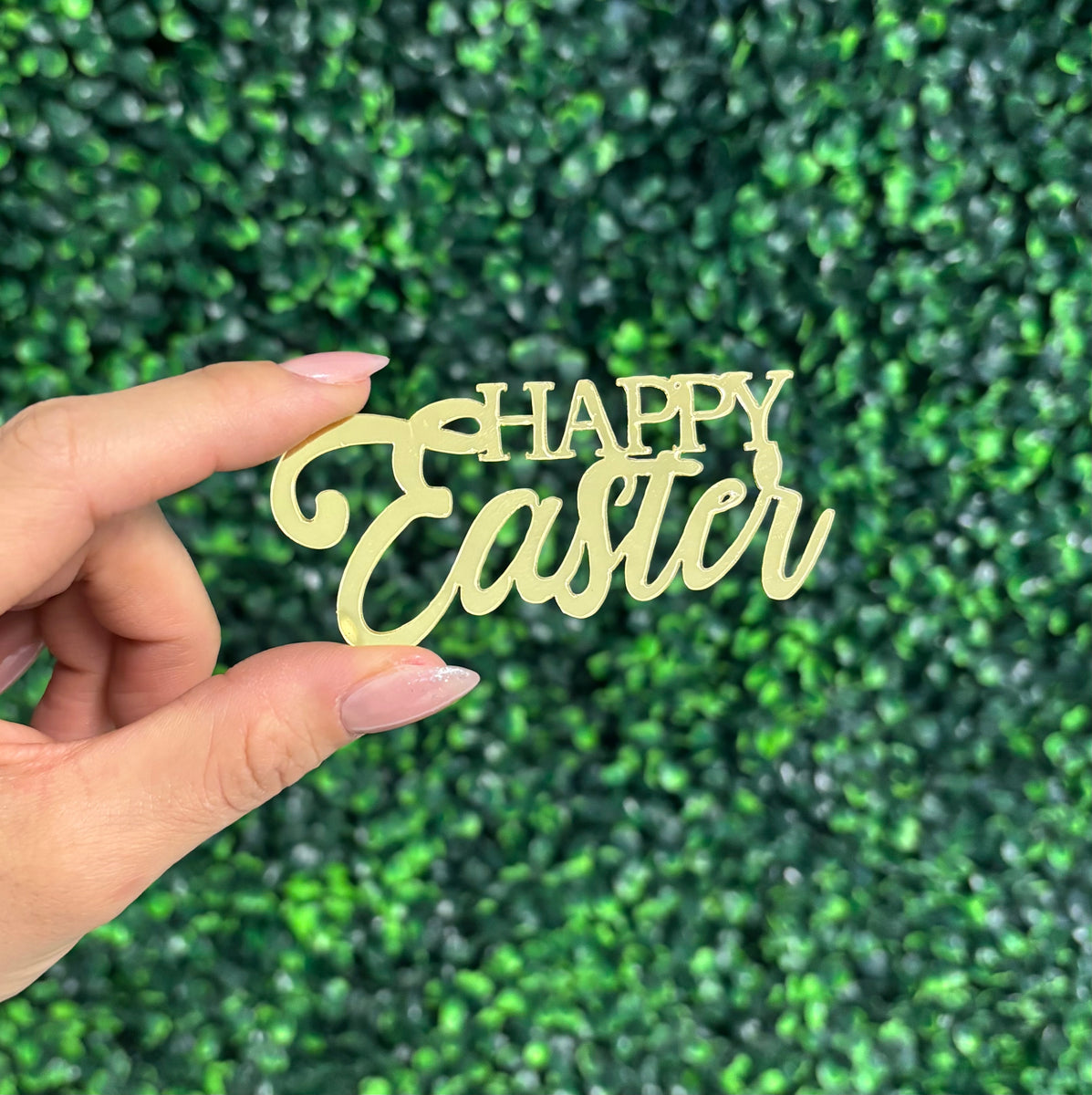 Happy Easter Gold Acrylic Topper – Crafty Cake Shop