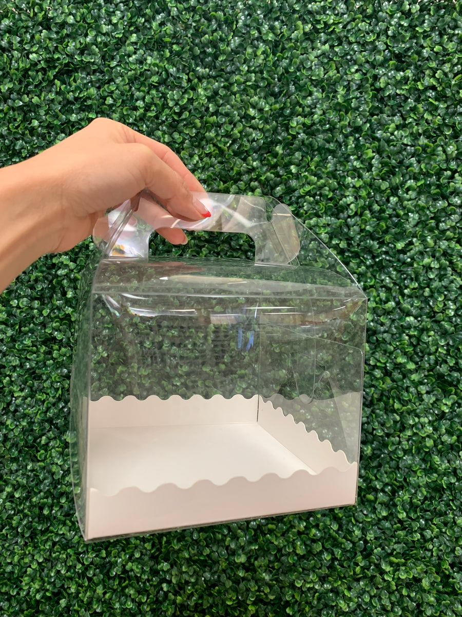 6" Clear Gabled Box -- PICK UP ONLY!! – Crafty Cake Shop