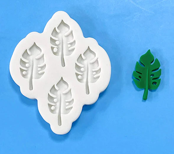 4 Mini Monstera Leaves – Crafty Cake Shop