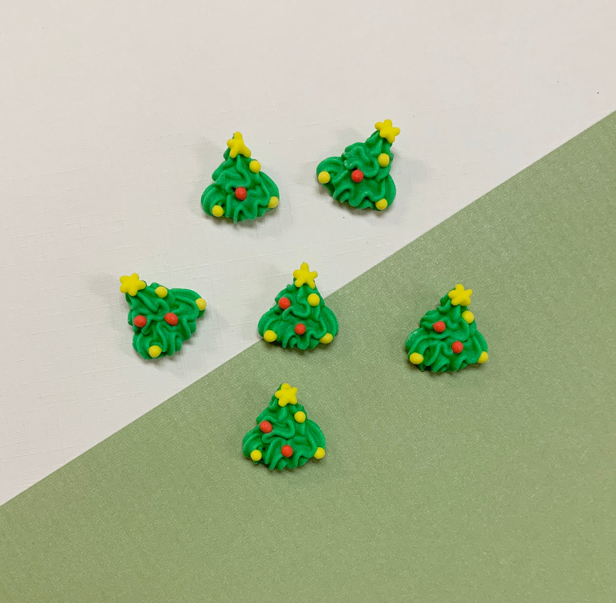 Mini Christmas Tree Icing – Crafty Cake Shop