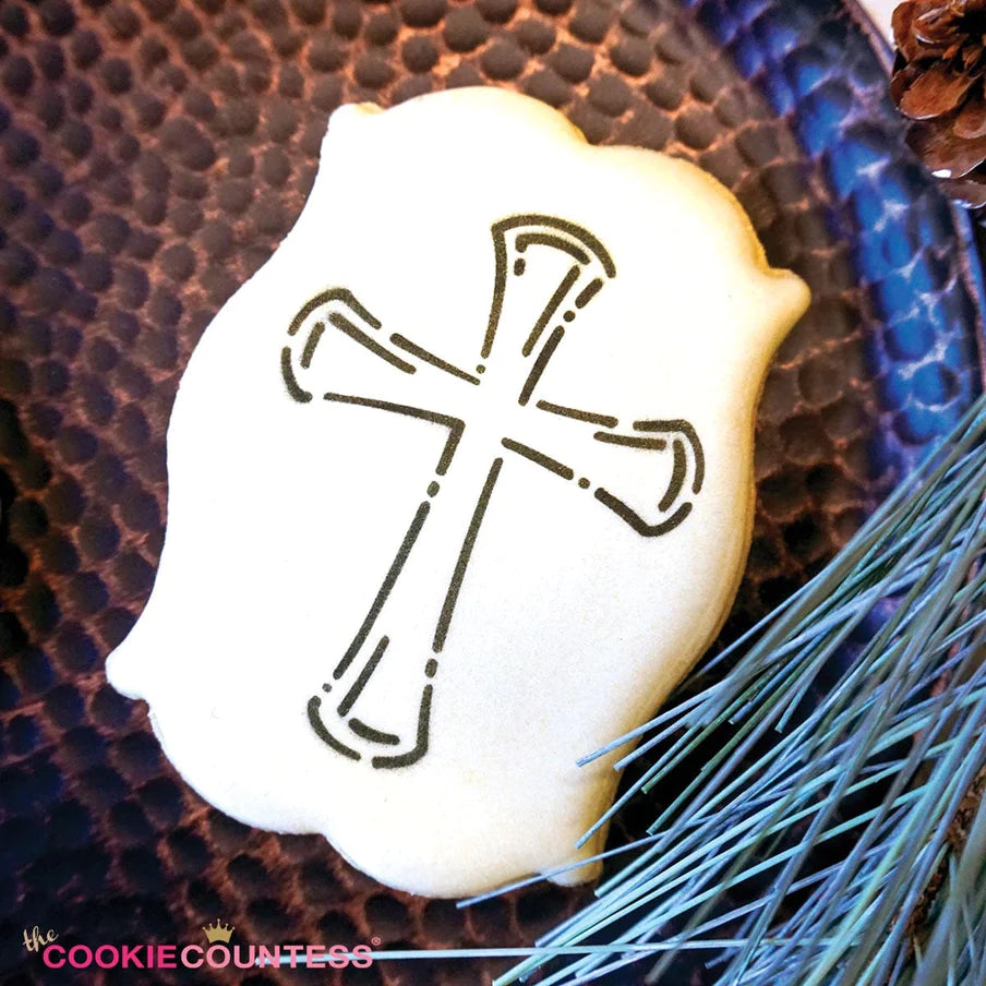 Single Cross Stencil – Crafty Cake Shop
