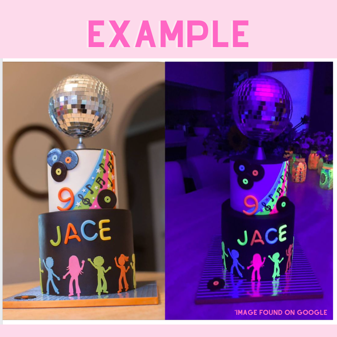 Rolkem Lumo UV-Fluorescent Powder Food Color, 10-Milliliter-Volume Neo ...