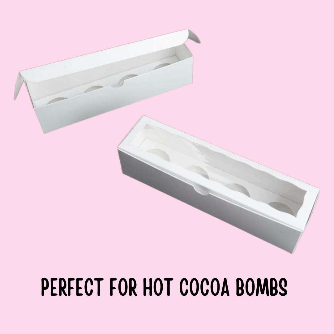 Chocolate bomb box 4 count – Crafty Cake Shop