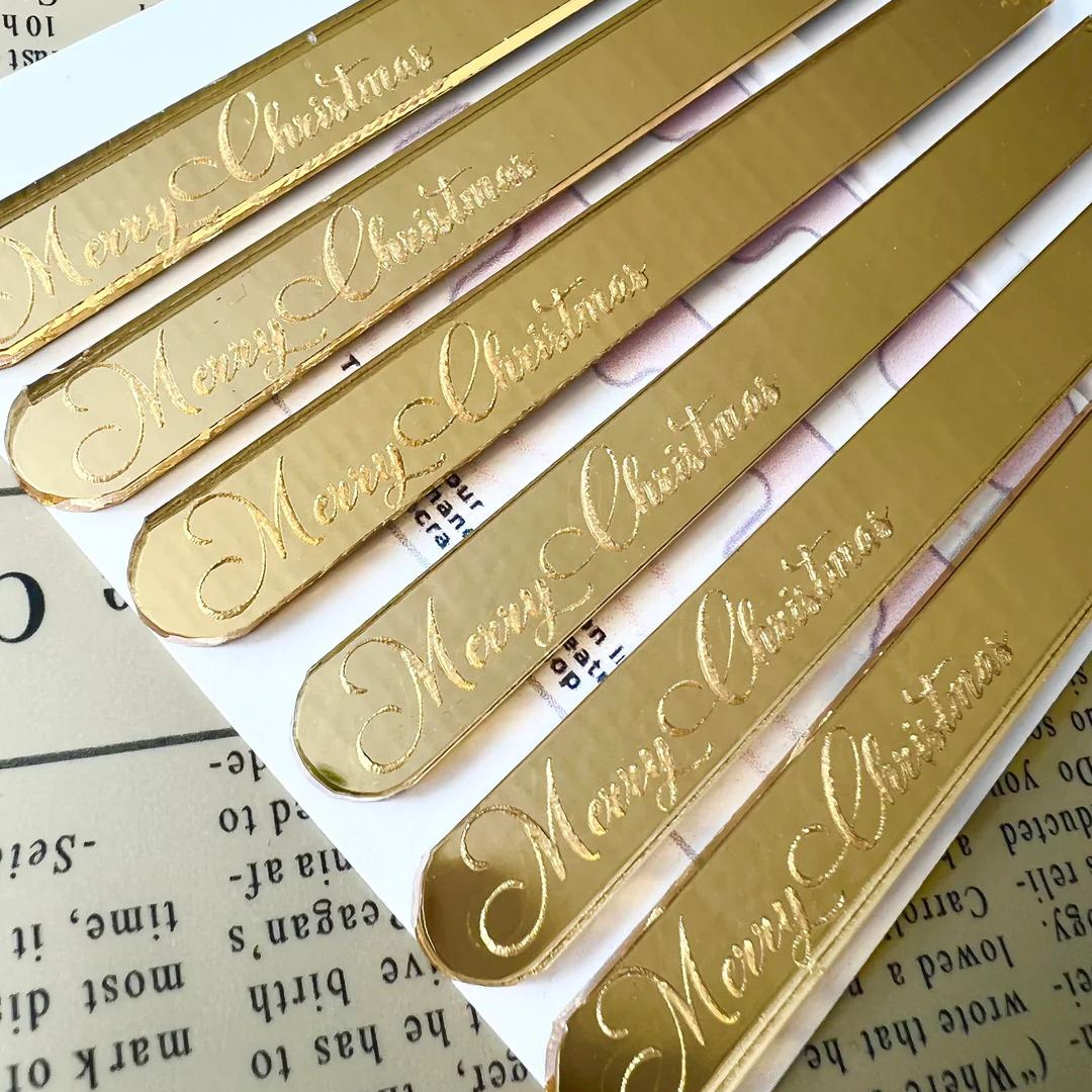 Merry Christmas Acrylic Cakesicle sticks – Crafty Cake Shop