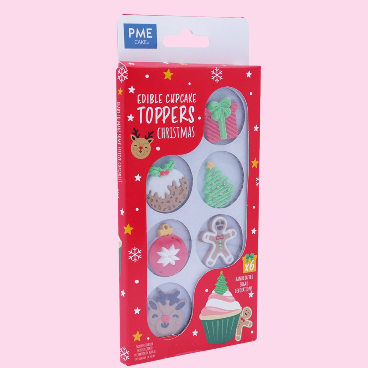 PME Christmas edible cupcake topper set – Crafty Cake Shop