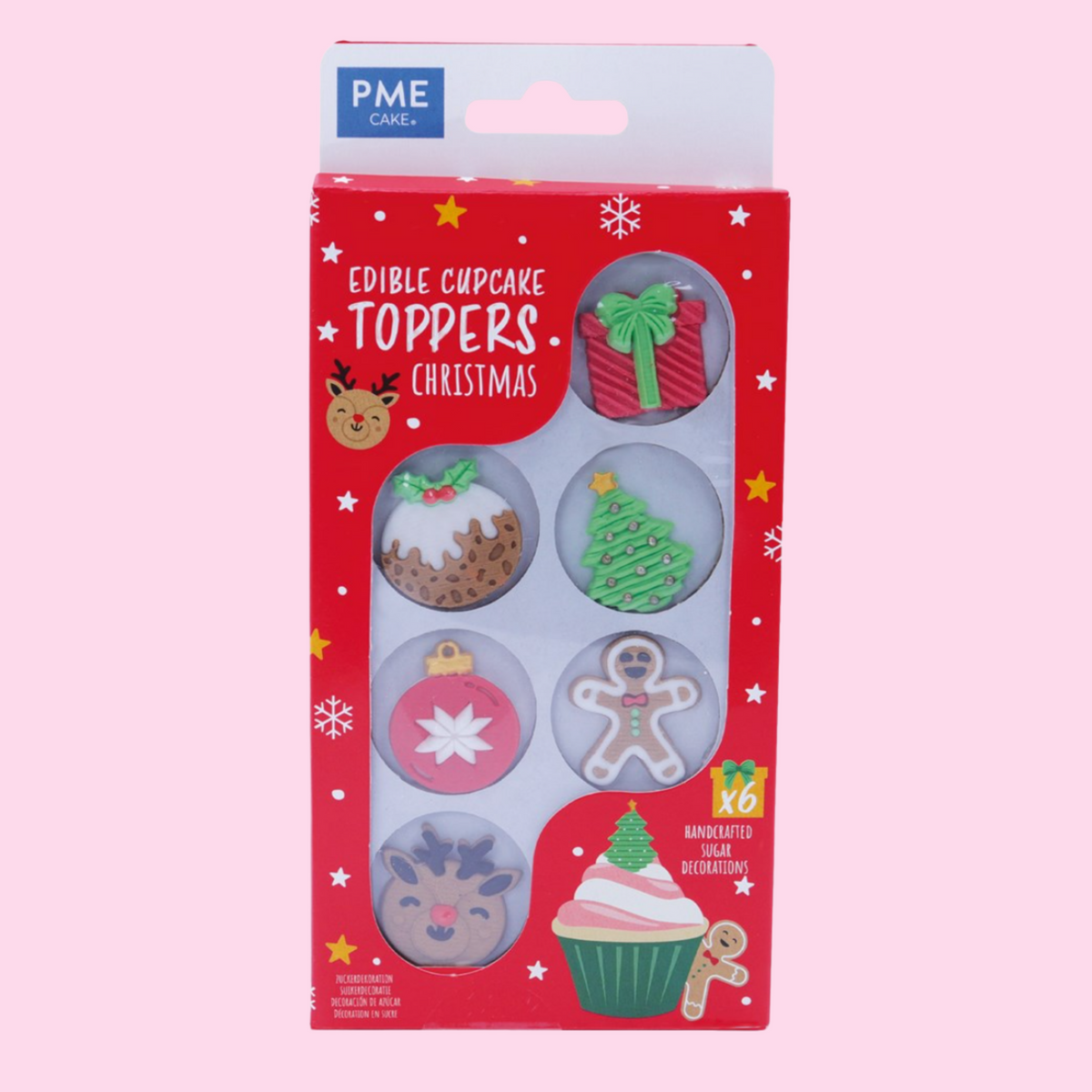 PME Christmas edible cupcake topper set – Crafty Cake Shop