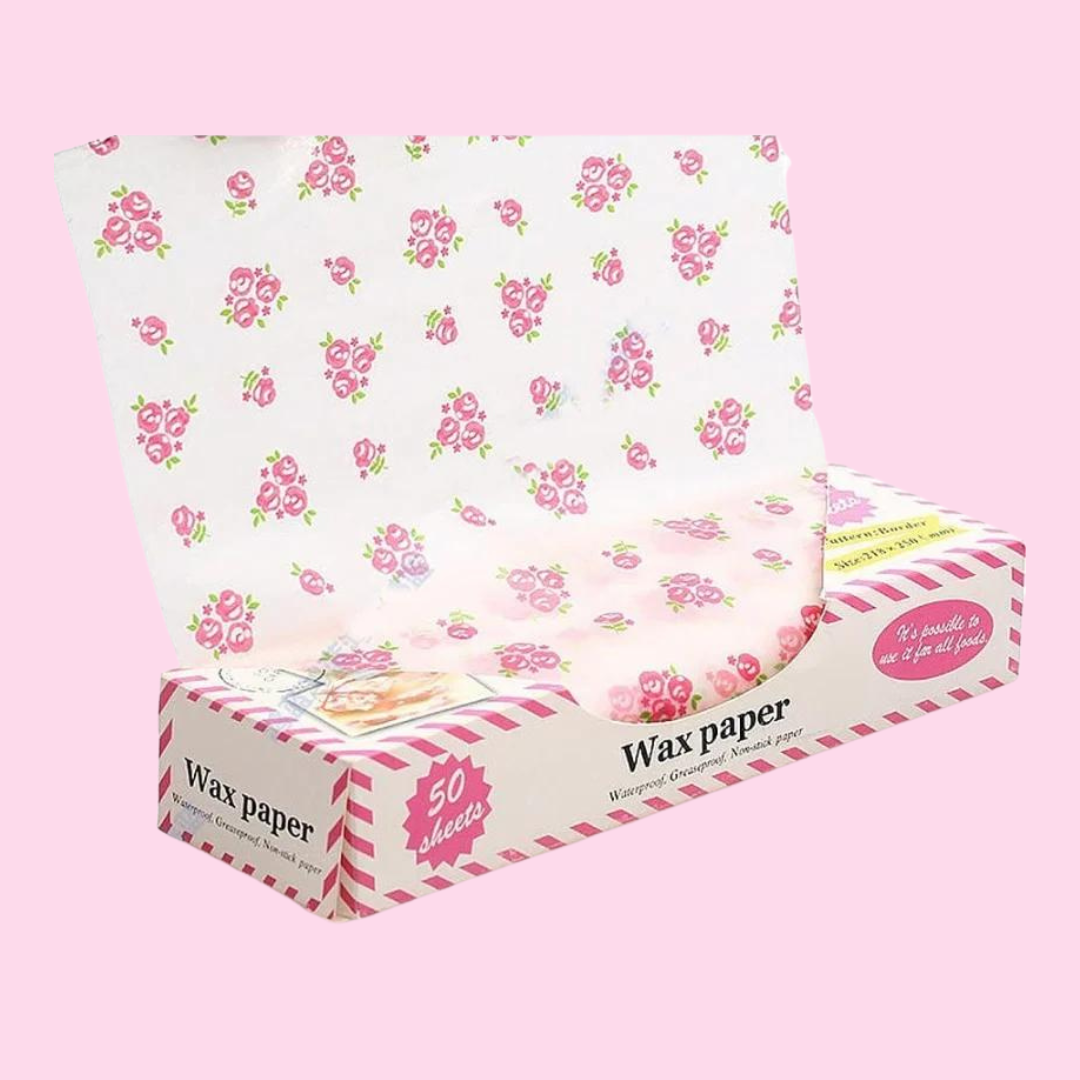 Rose printed wax paper - 10 ct – Crafty Cake Shop