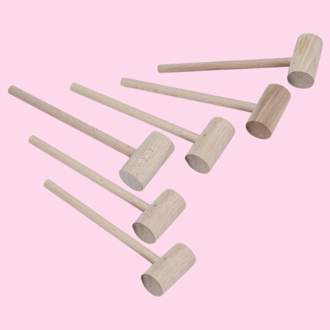 Small Wooden Mallets - 6 Pack – Crafty Cake Shop