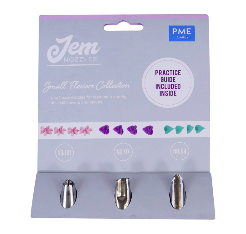 PME Jem Nozzles 3 Piece Sets – Crafty Cake Shop