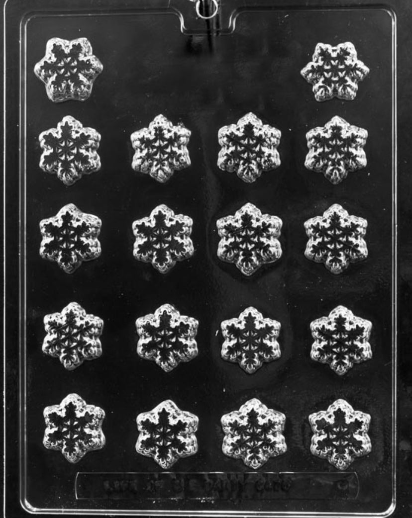 Mini Snowflake chocolate mold – Crafty Cake Shop