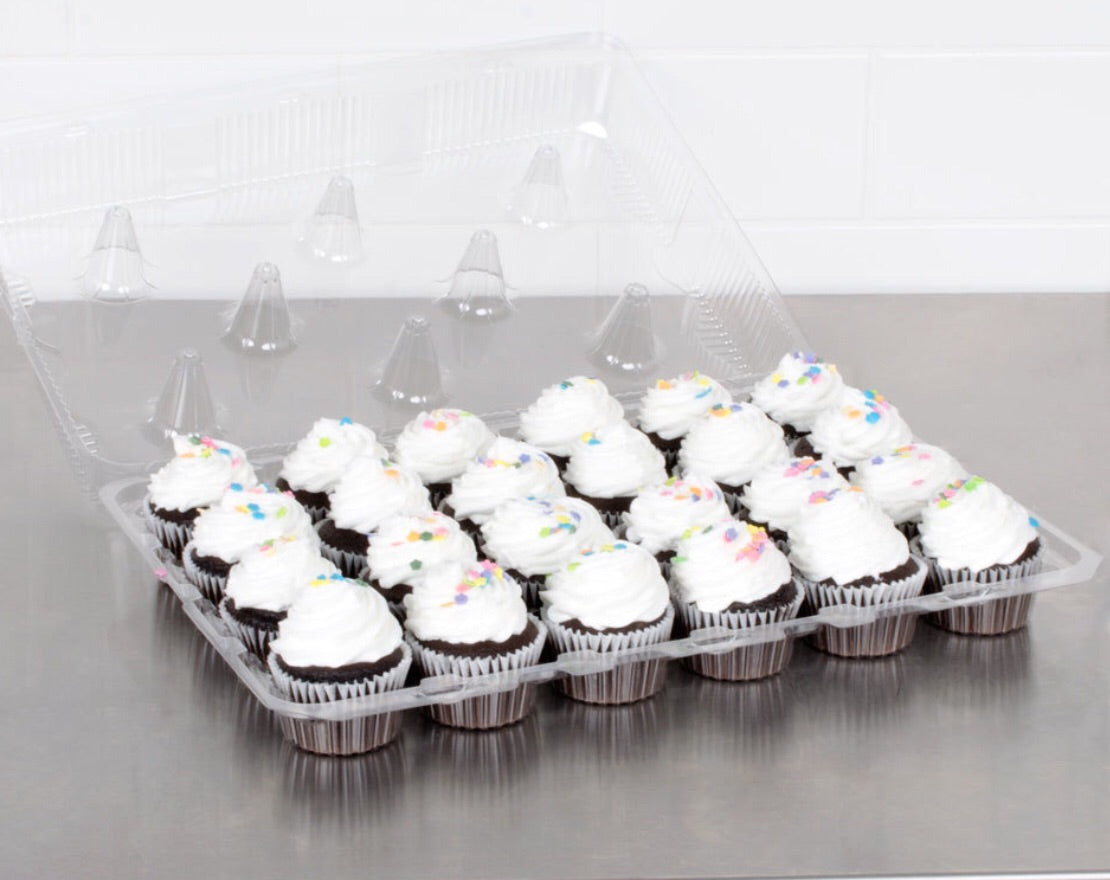 PICK UP ONLY - 24 Cupcake Hinged Container – Crafty Cake Shop