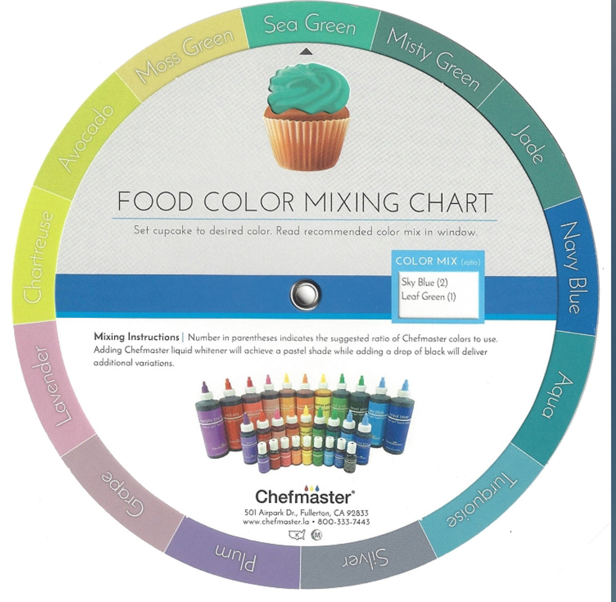 Chefmaster Food Color Mixing Chart – Crafty Cake Shop