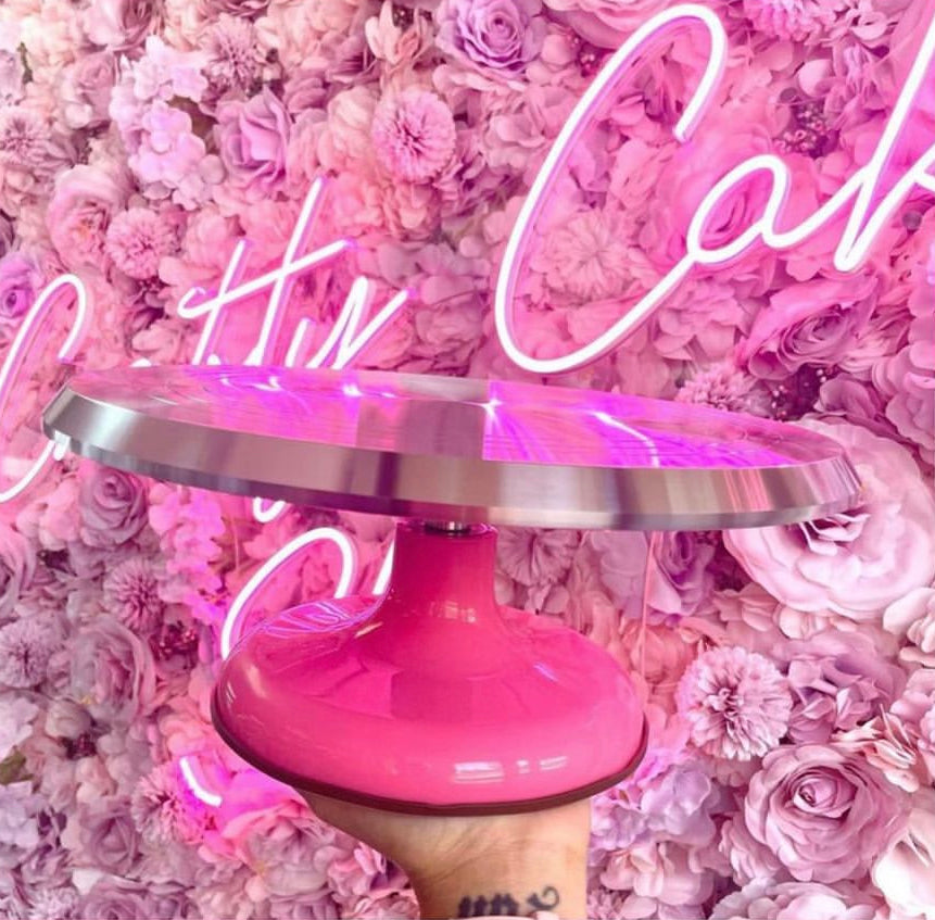 Pink Cake Turntable 12” – Crafty Cake Shop
