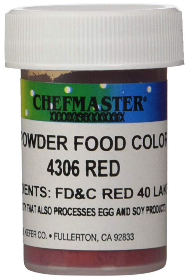 Red Chefmaster Powder Food Color – Crafty Cake Shop