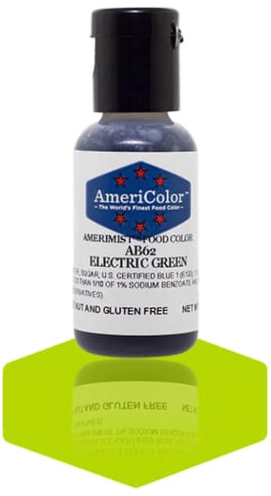 AB62-Electric Green Americolor Amerimist Food Color – Crafty Cake Shop