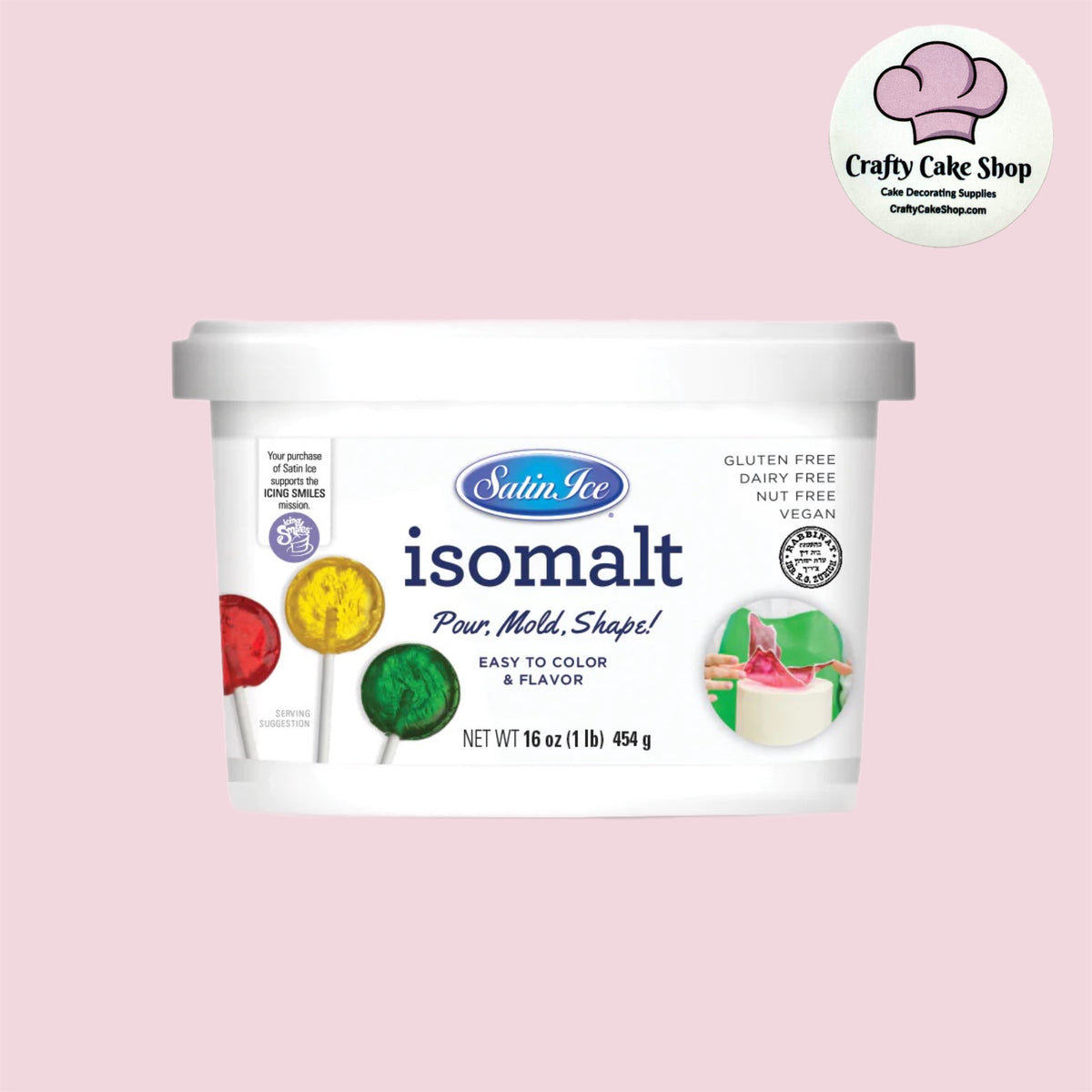 Isomalt-Satin ice 16oz – Crafty Cake Shop